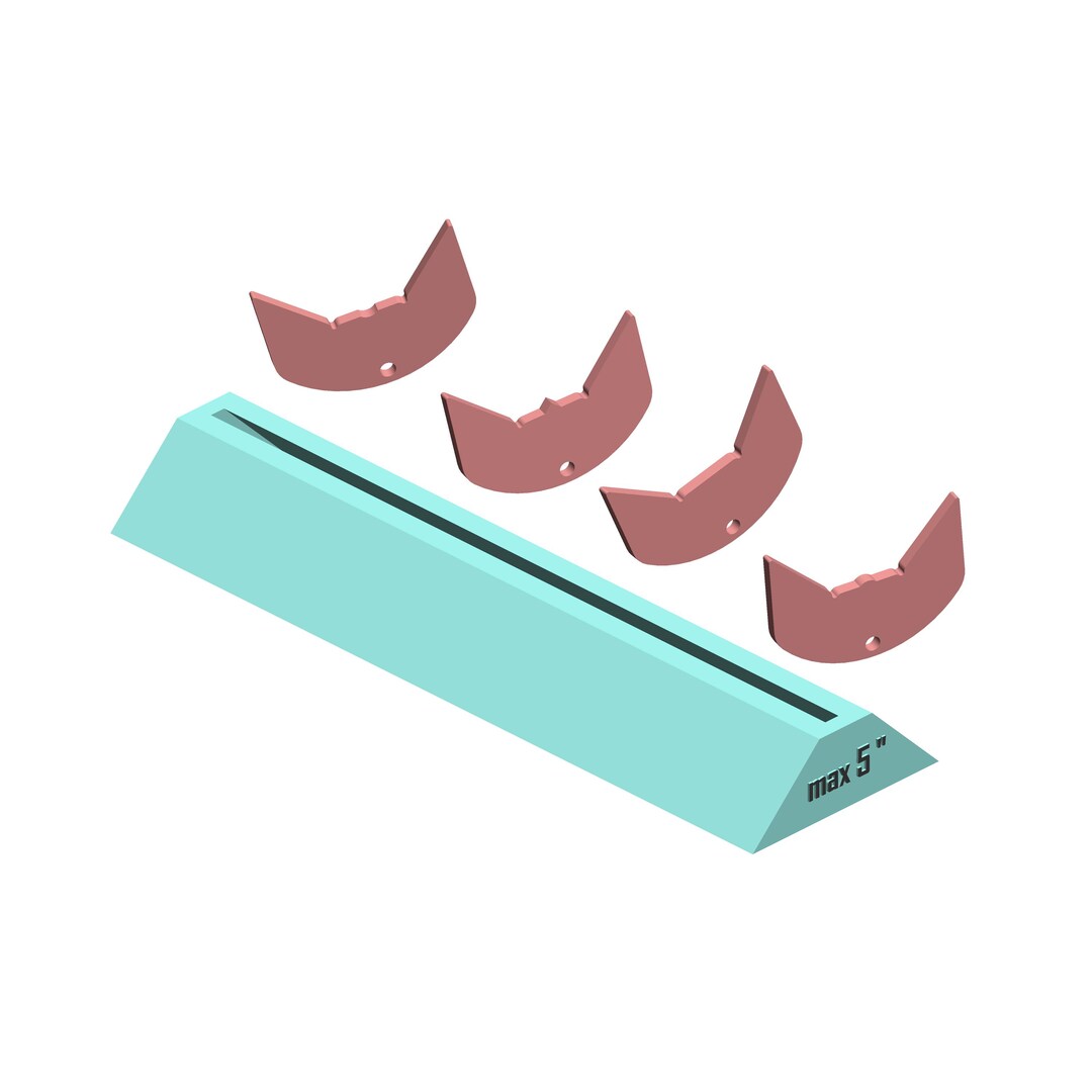 5 Inch Soap Edge Scraper Stl File for 3d Printing 4 Design Soap Corner ...