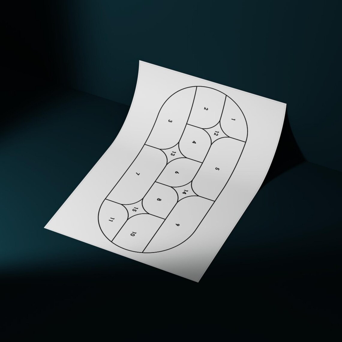 Modern Stained Glass Pattern | Geometric Vitrail Design PDF | Digital ...