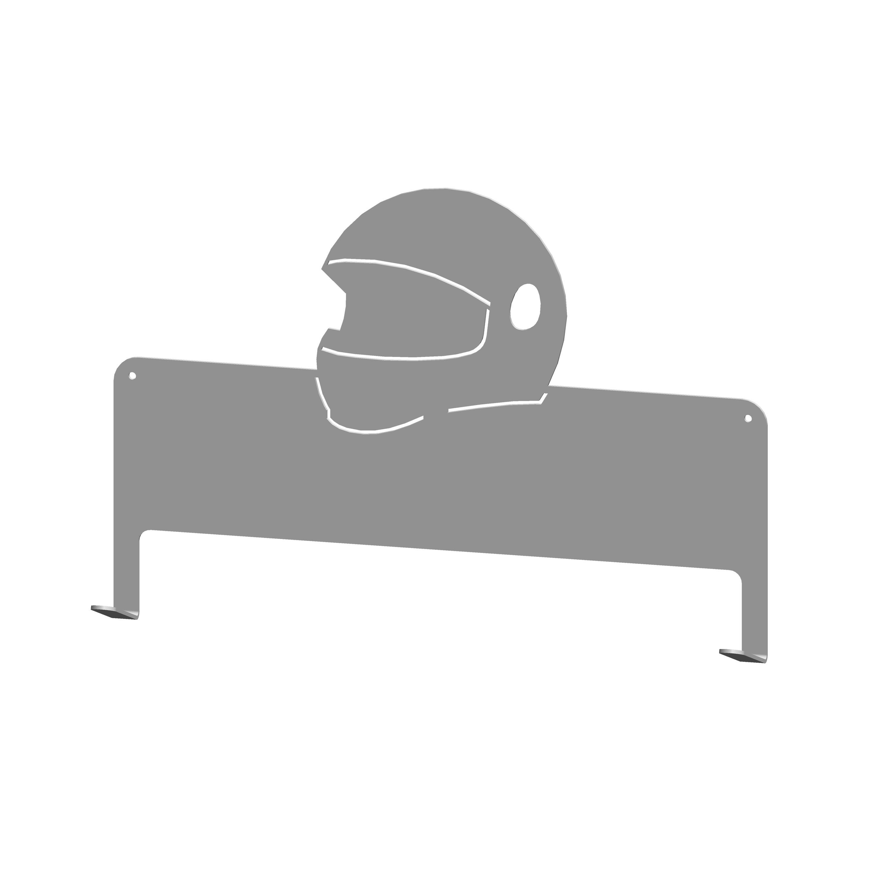 Helmet Holder Dxf Svg Laser Cut Files Motorcycles Helmet Wall Mount Dxf ...