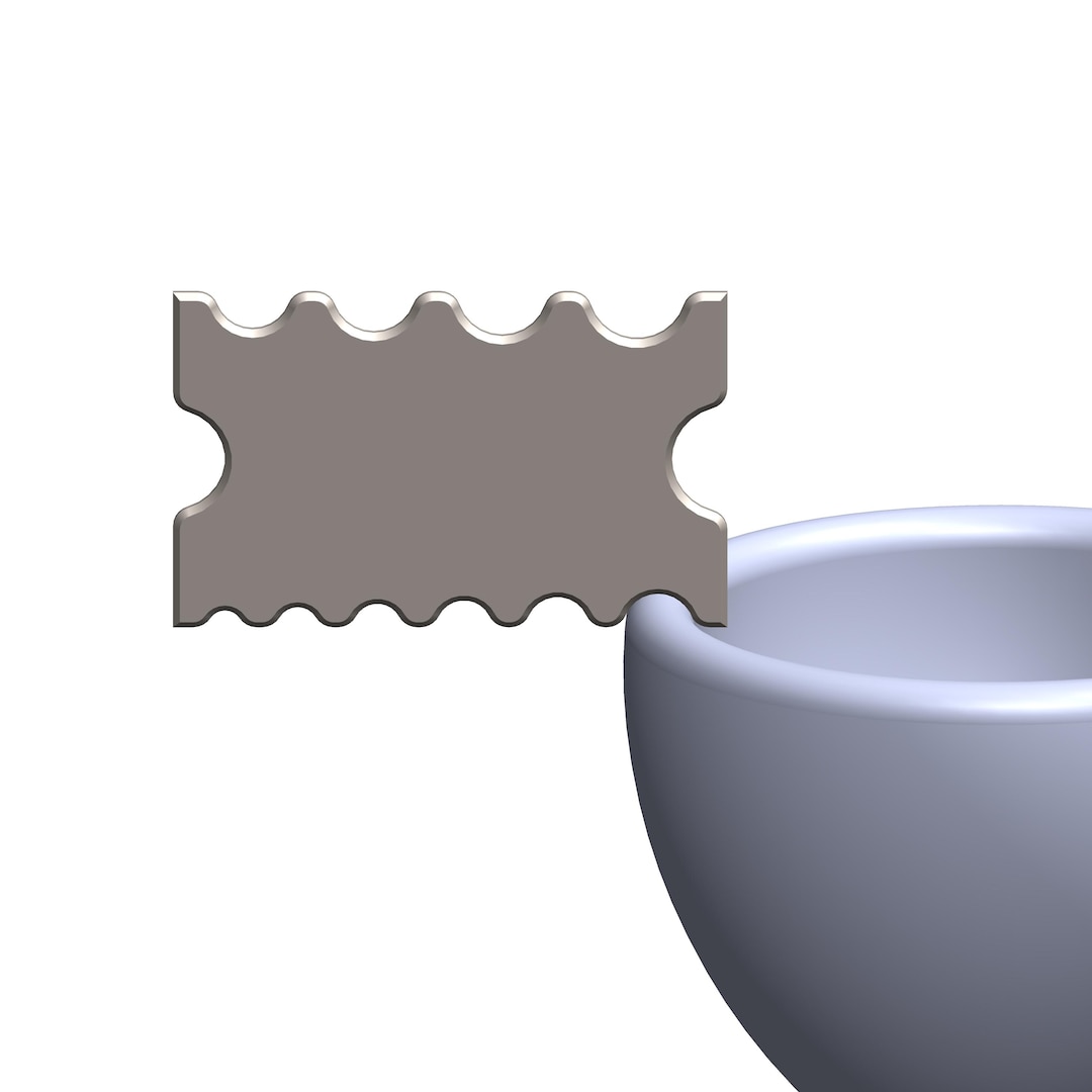 Pottery Rib Rim Shaper STL Files for 3D Printing | Pottery Tool Stl ...