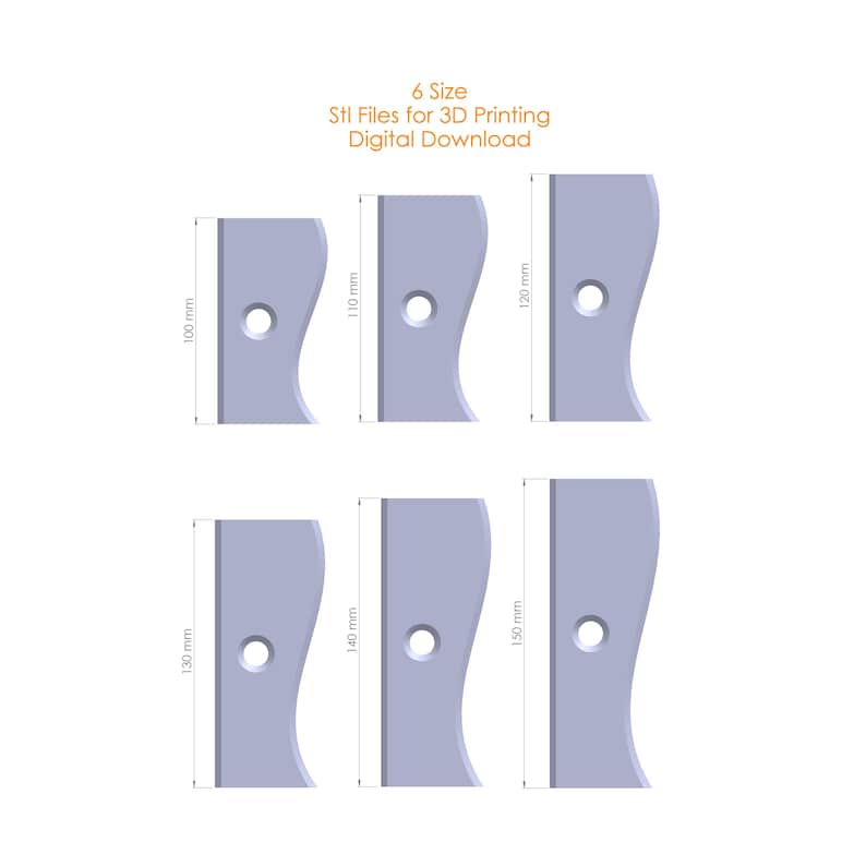 Pottery Profile Rib STL Files for 3D Printing Pottery Tools Stl Files ...