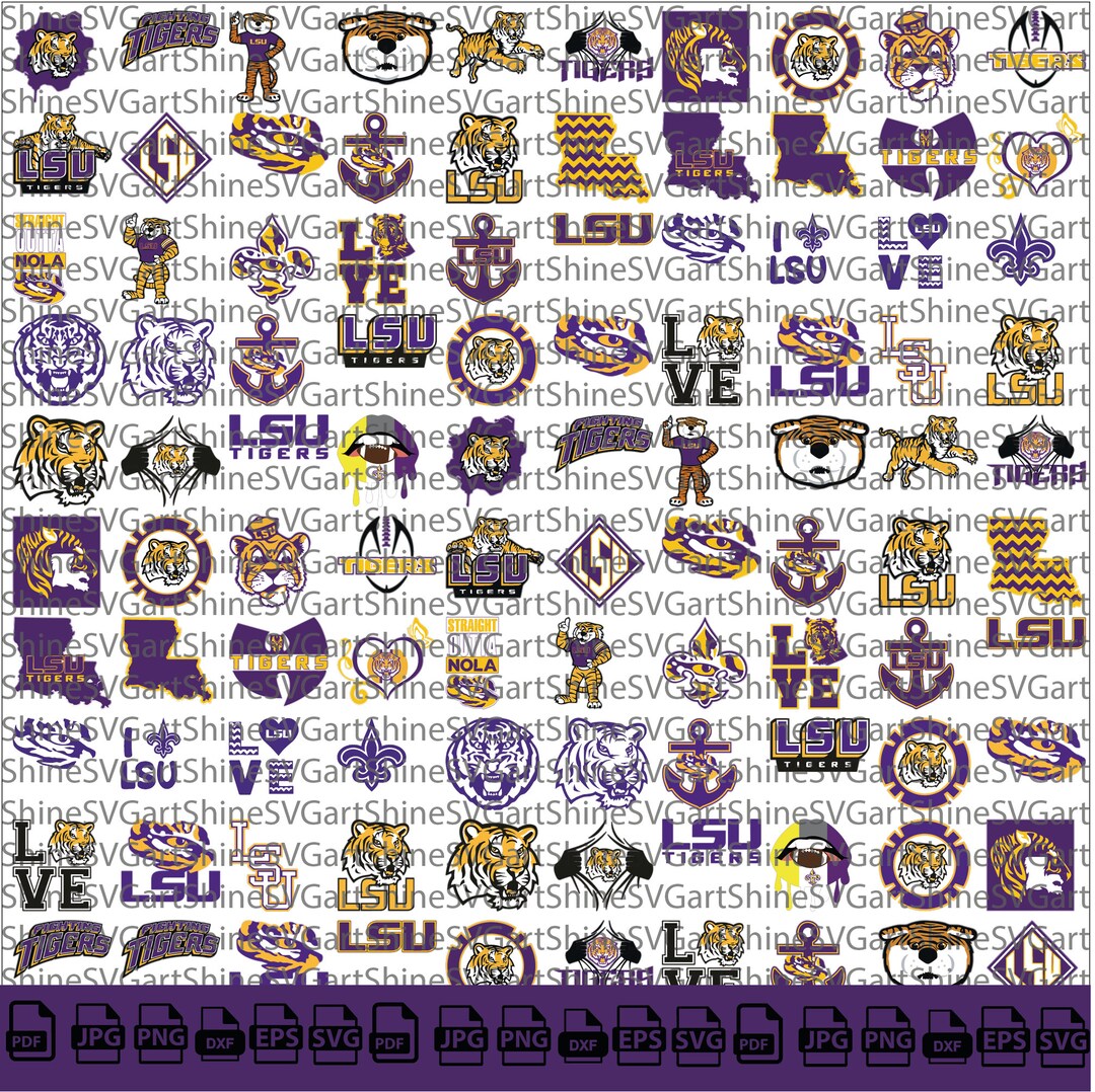 Tigers SVG Bundle, LSU Football, SVG Bundle, Cricut, Printable ...