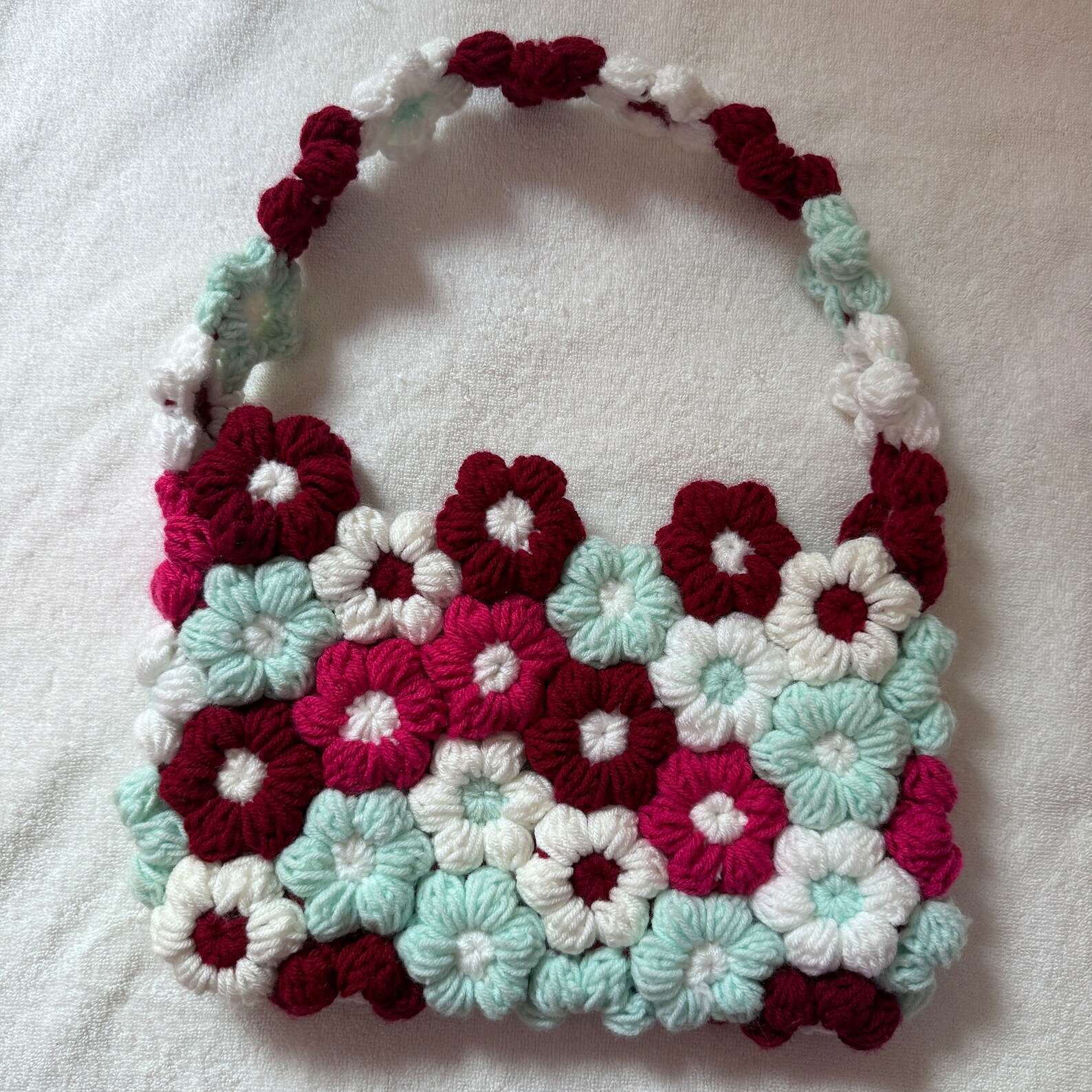 Handmade Crochet Flower-design Purse Bag - Etsy