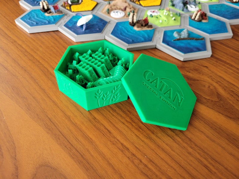 Colorful 3D Printed Settlers of Catan Game Pieces - Etsy