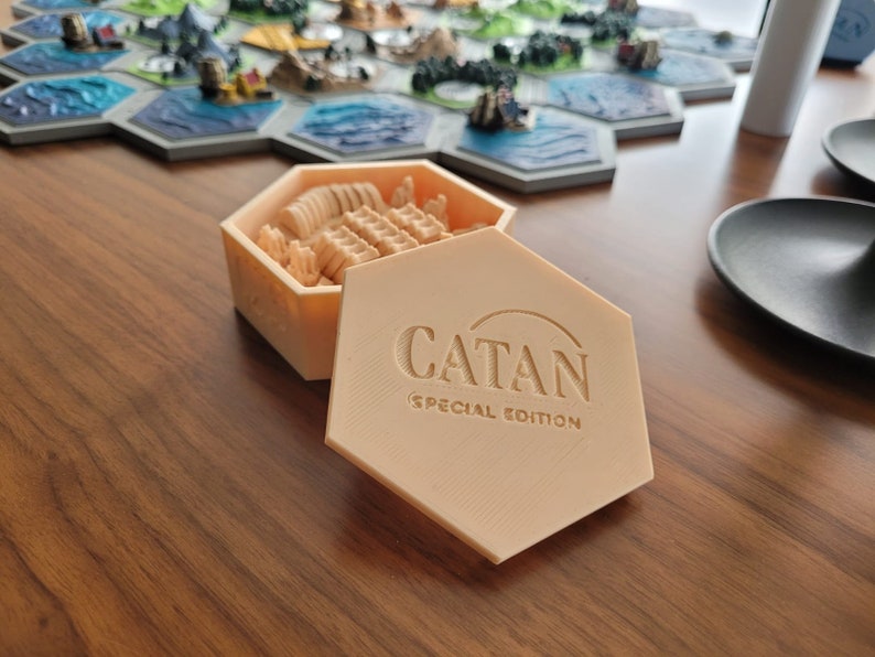Colorful 3D Printed Settlers of Catan Game Pieces - Etsy