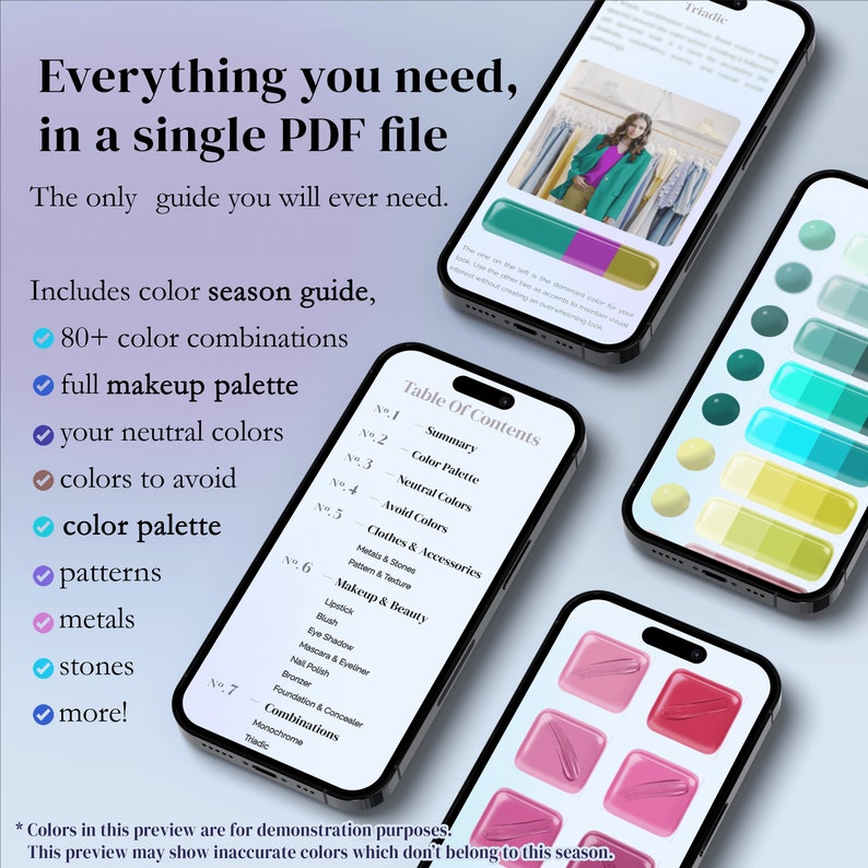 True Summer Color Guide & Palette, Cool Summer Colour Palette, Makeup ...