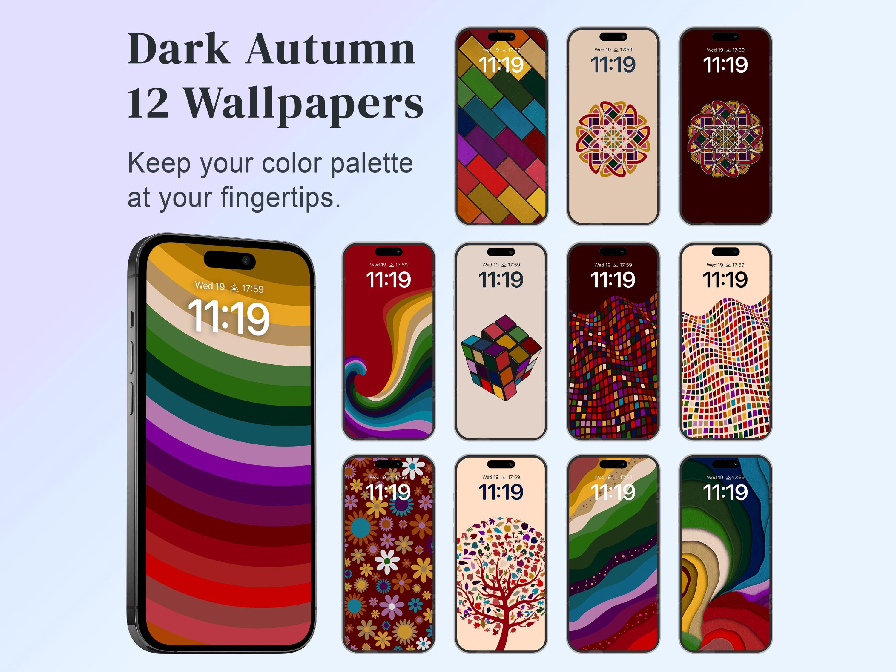 Dark Autumn Seasonal Color Palette Wallpapers | Deep Autumn Color ...