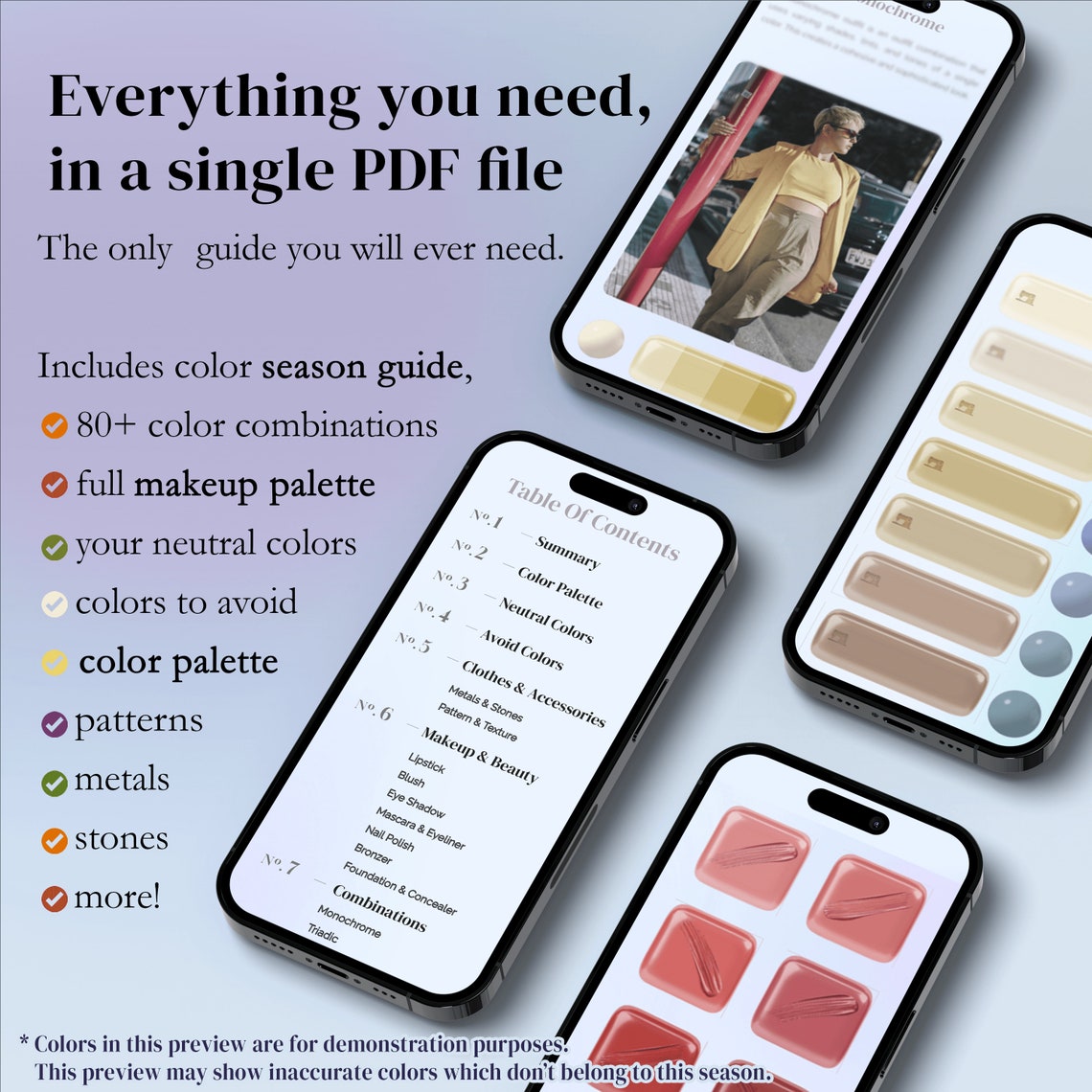 Soft Autumn Color Guide & Palette, Soft Autumn Colour Palette, Makeup ...