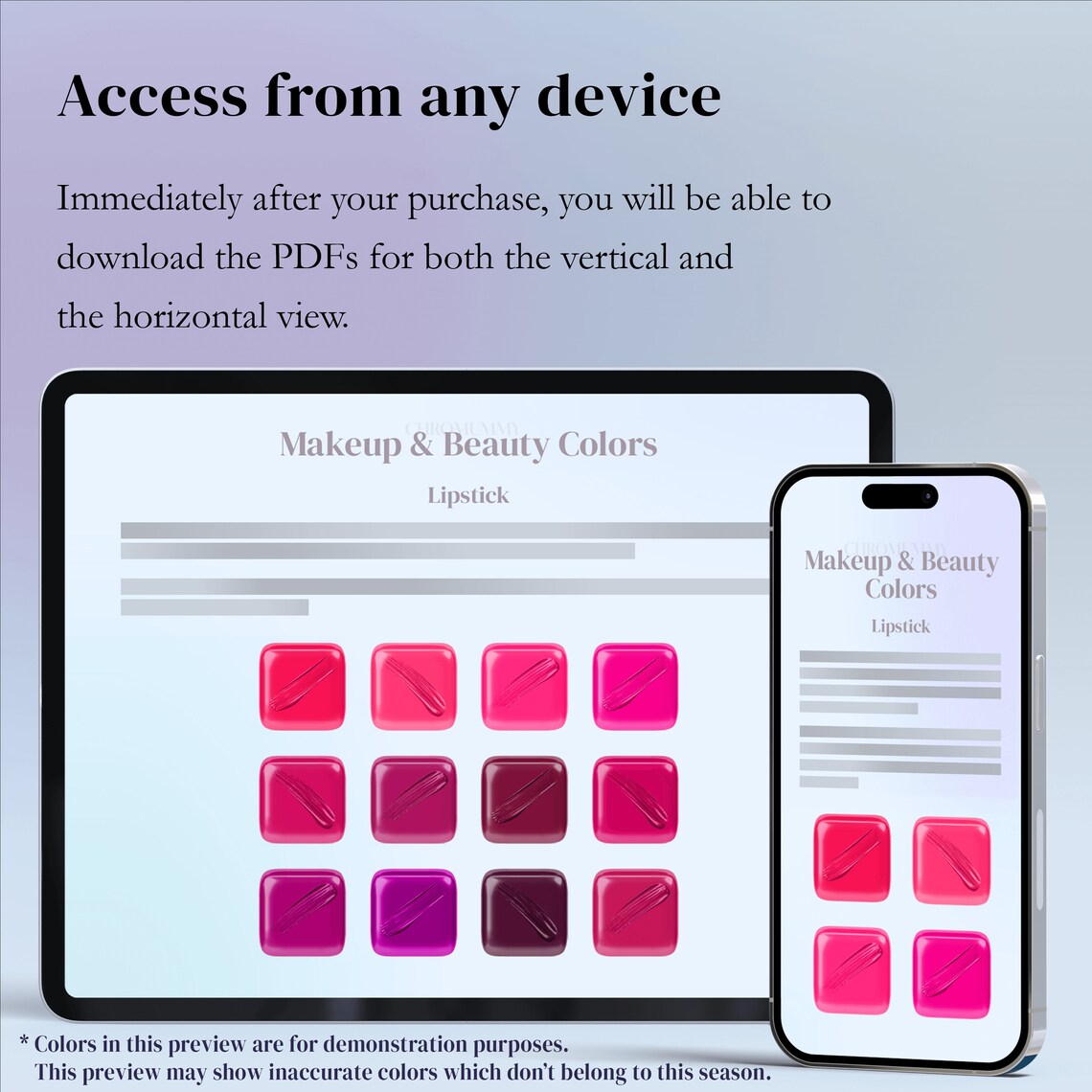 Bright Winter Color Guide & Palette, Clear Winter Colour Palette Makeup ...