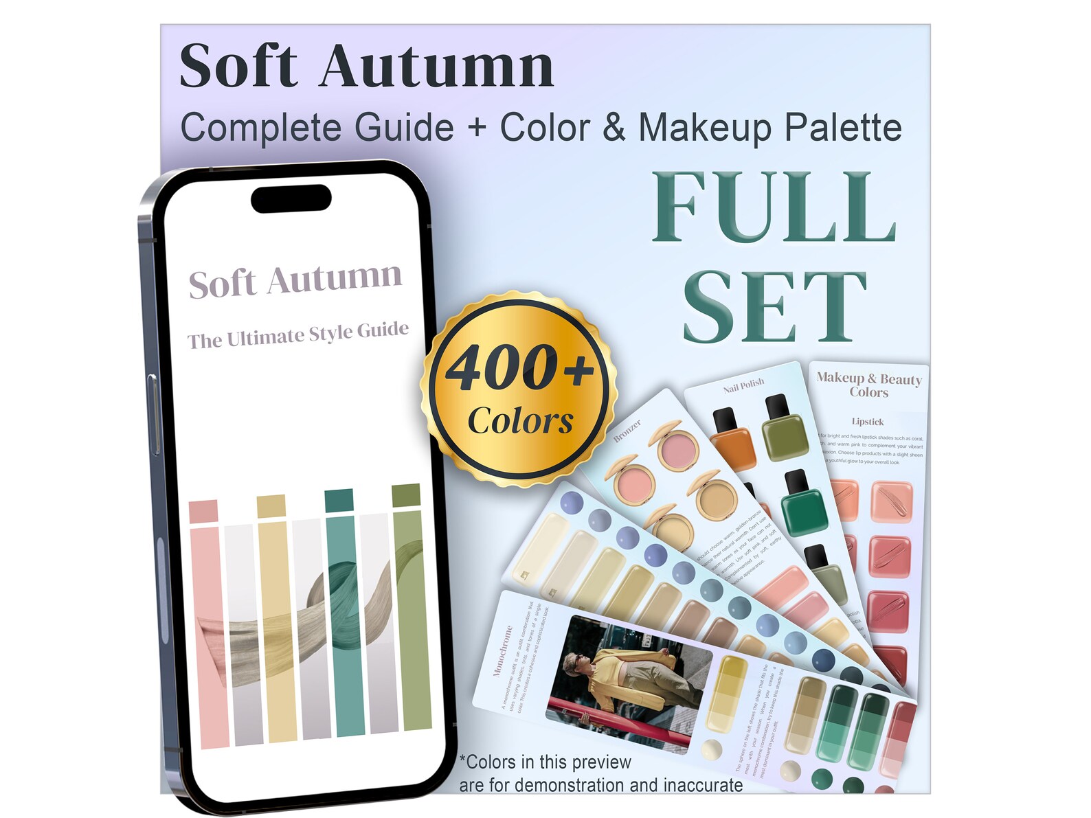 Soft Autumn Color Guide & Palette, Soft Autumn Colour Palette, Makeup ...