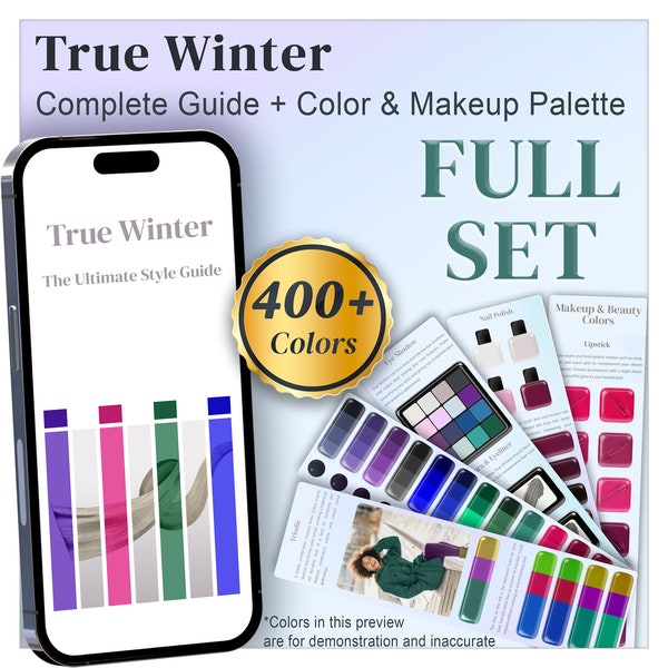 Winter Color Swatches - Etsy