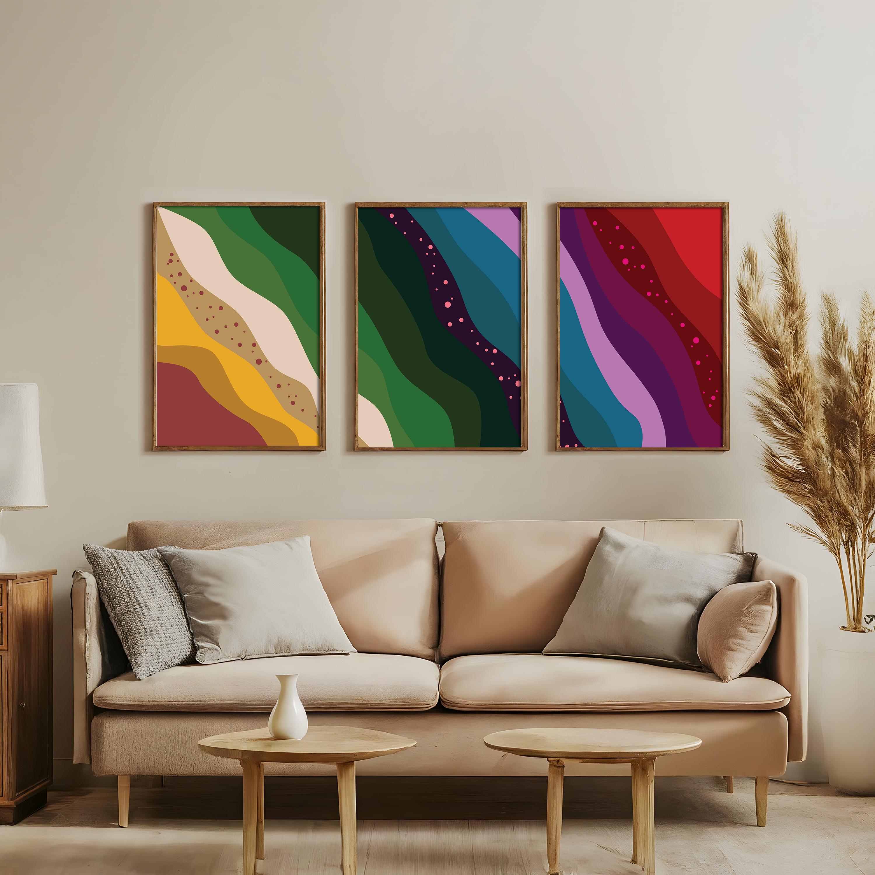 Dark Autumn Deep Autumn Color Palette Wall Art Decor | Set of 3 Digital ...