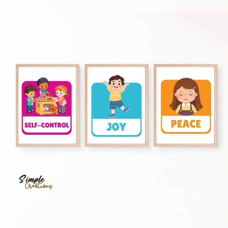 Fruit of the Spirit Cards, Poster, Homeschool Prints, Kids Bible Verse ...