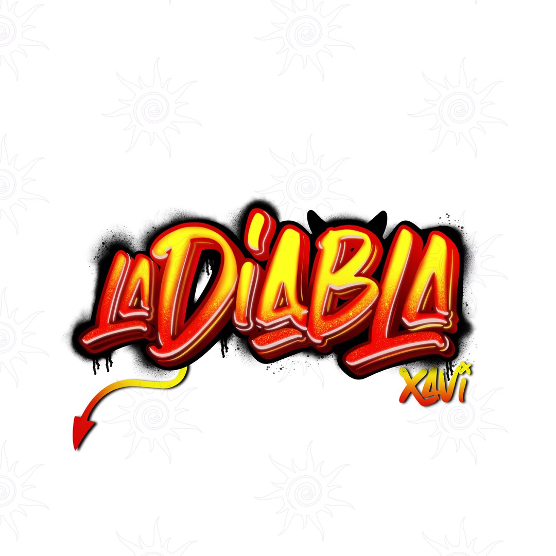 Xavi La Diabla PNG, Xavi digital PNG art, diseño de sublimación La ...