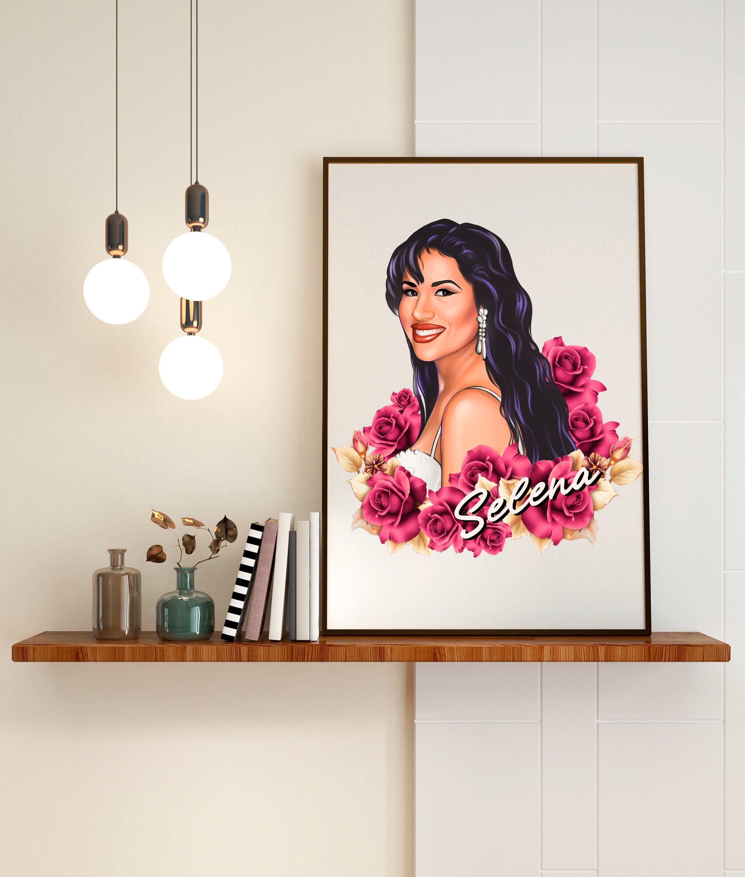 Printable Set of 5 Selena Quintanilla PNG Hand Drawn, Como La Flor Tee ...