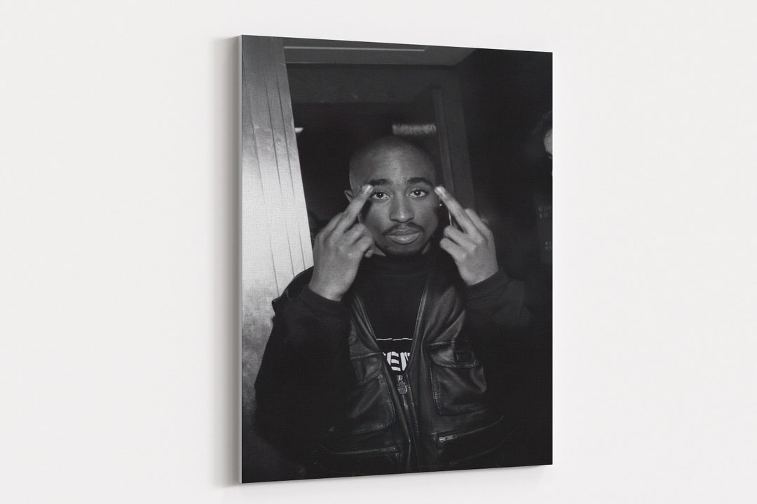 Tupac Shakur Fk off Celebrity Wall Art, Iconic Home Decor, Office Decor ...