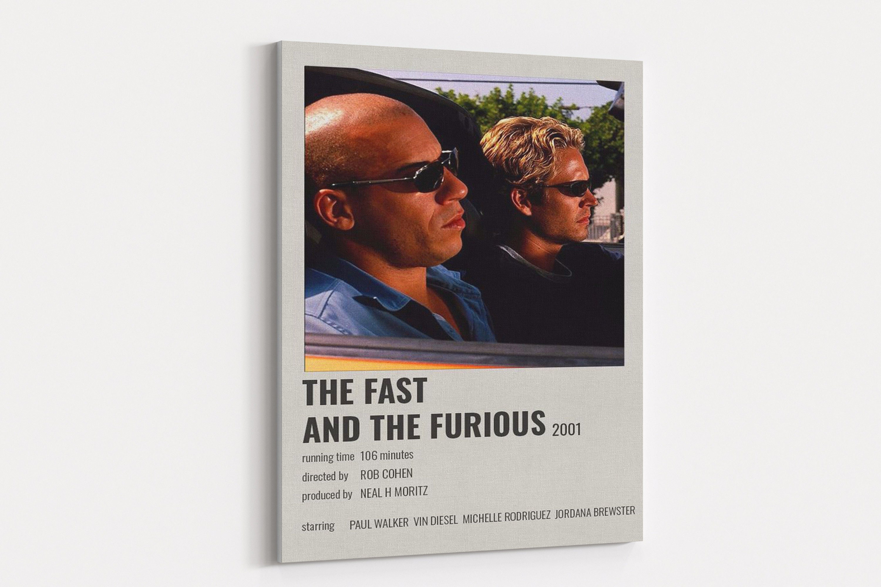 The Fast and the Furious 2001 Hollywood Movie Canvas Art, Home Decor ...