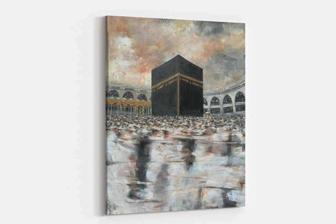 The Kaaba Spirituality Religion Wall Art Home Decor Canvas Prints ...
