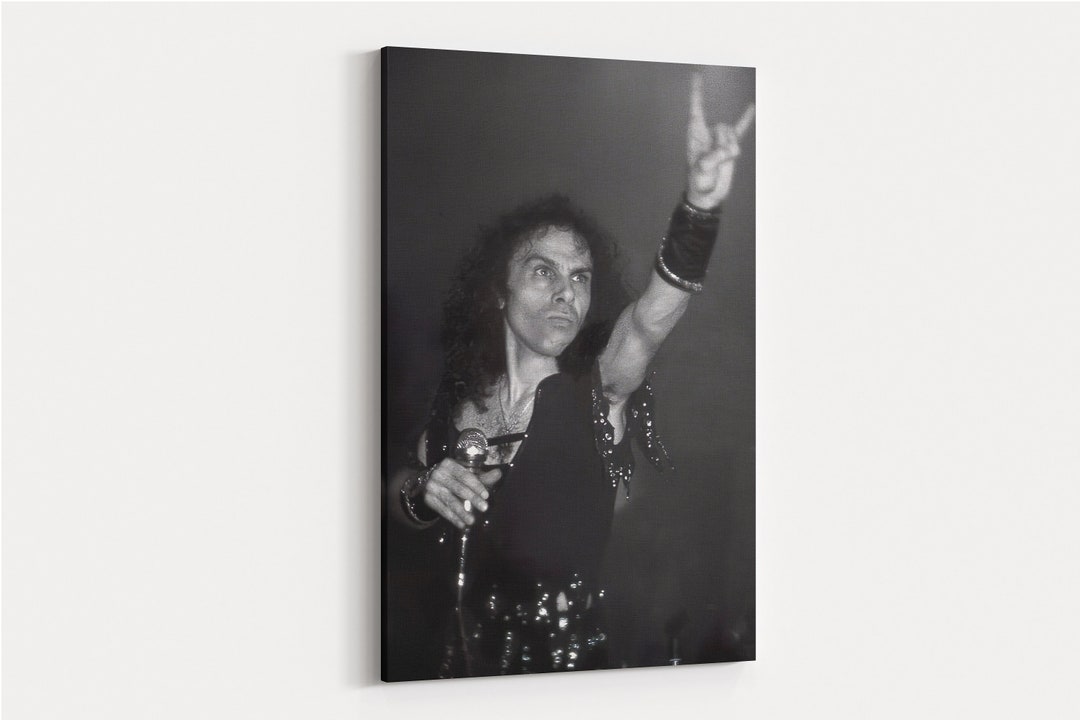 James Dio Iconic Celebrity Wall Art, Famous Portrait Canvas Prints ...