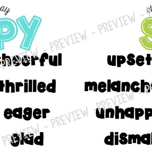 Synonyms - Other Ways to Say Boring Words Posters - Etsy
