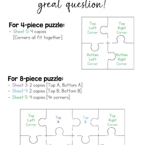 Puzzle Piece Template - Etsy