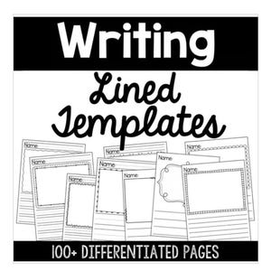 Lined Paper, Draw & Write Graphic Organizers - Etsy