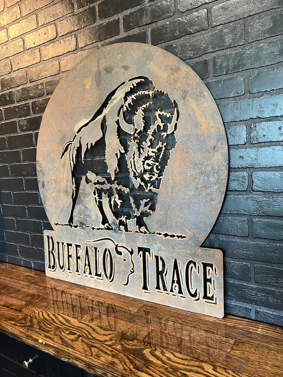 Buffalo Trace Sign - 44" Diameter - Etsy