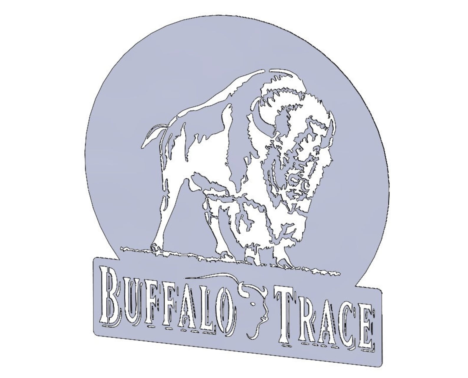 Buffalo Trace Sign - 44" Diameter - Etsy