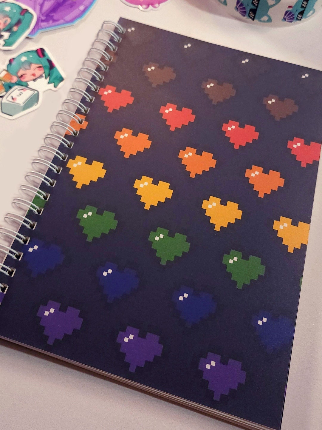 Gamer Love Reusable Sticker Book | Silicone Coated, Double-sided Blank ...