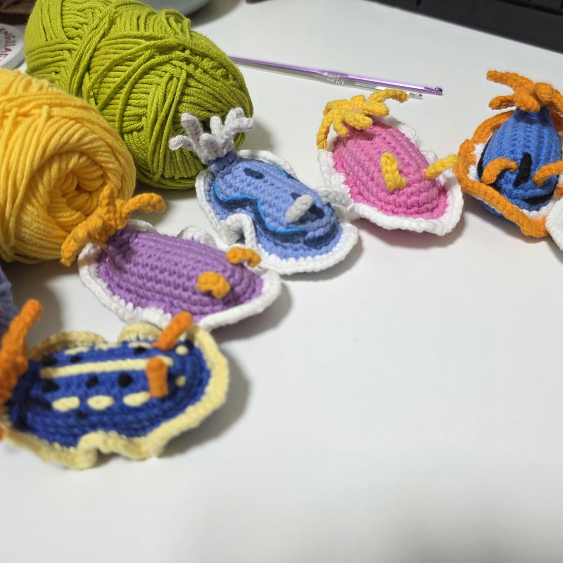 Crochet Sea Slug PDF Pattern [US Terminology] - Etsy