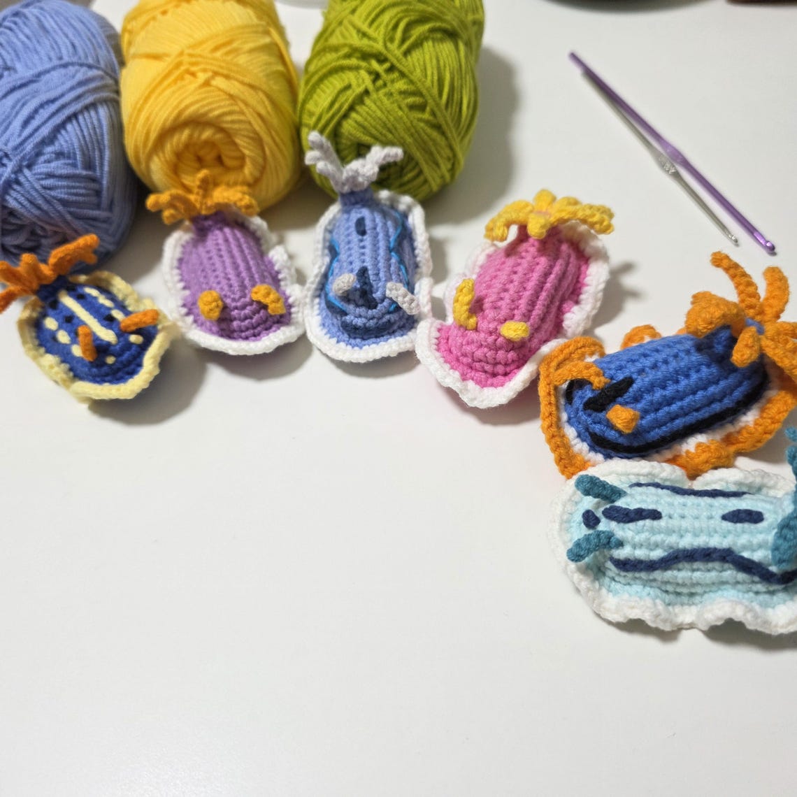 Crochet Sea Slug PDF Pattern [US Terminology] - Etsy