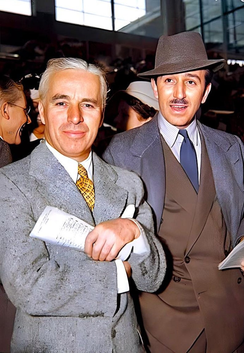 CHARLIE CHAPLIN and Walt DISNEY Photo Magnet 3x5 - Etsy