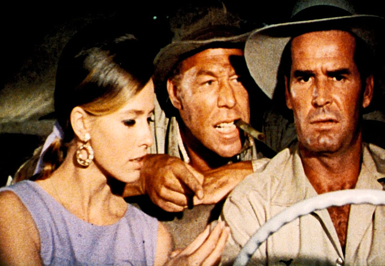 THE PINK JUNGLE James Garner, Eva Renzi and George Kennedy Photo Magnet ...