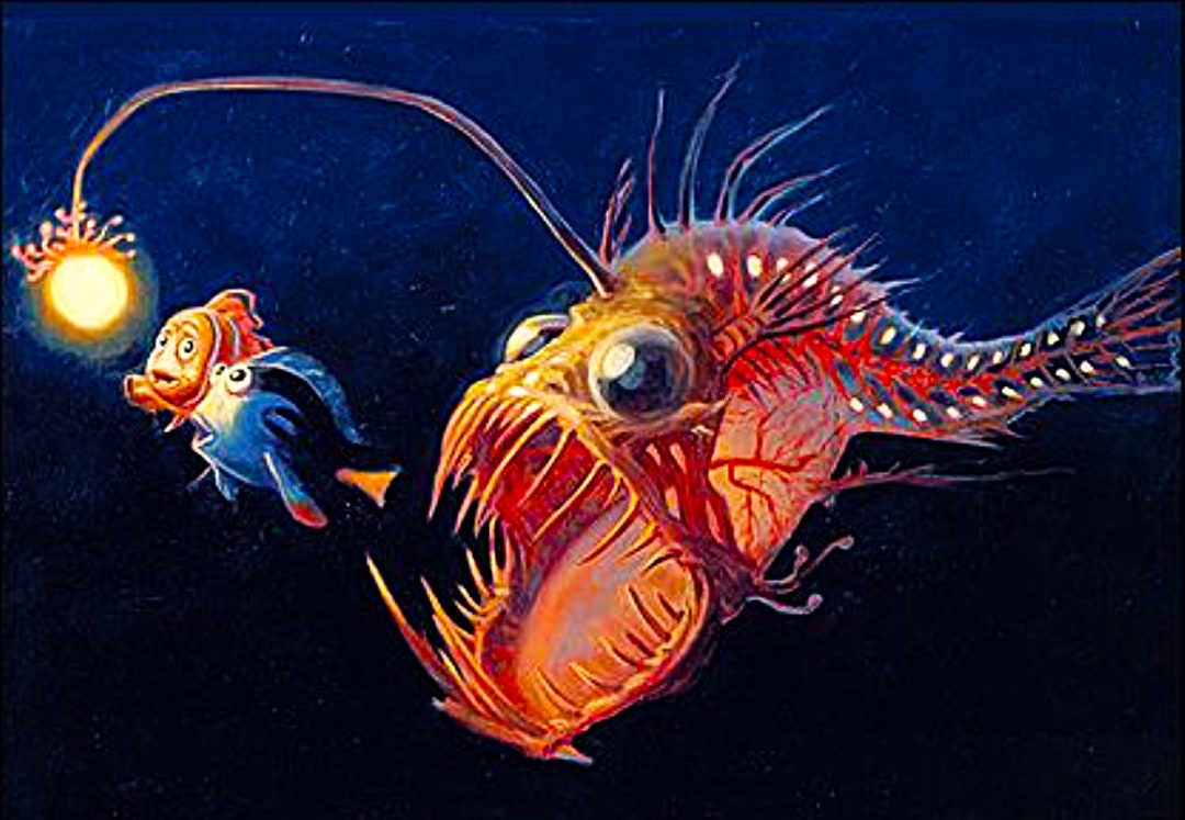 Angler Fish FINDING NEMO and DORY Photo Magnet 3"x5" - Etsy