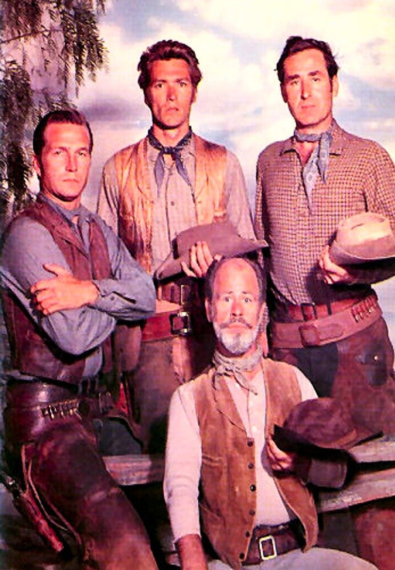 RAWHIDE CAST Clint EASTWOOD Photo Magnet 3"x5" - Etsy