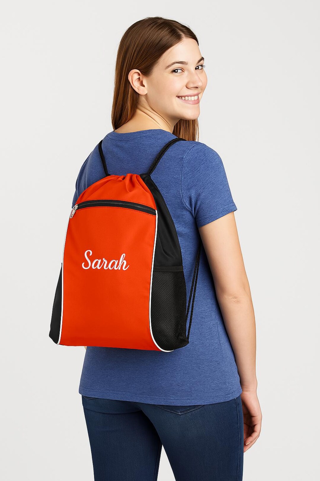 Personalized Embroidered Cinch Bag: Custom Name/logo, Gym, Pool - Etsy