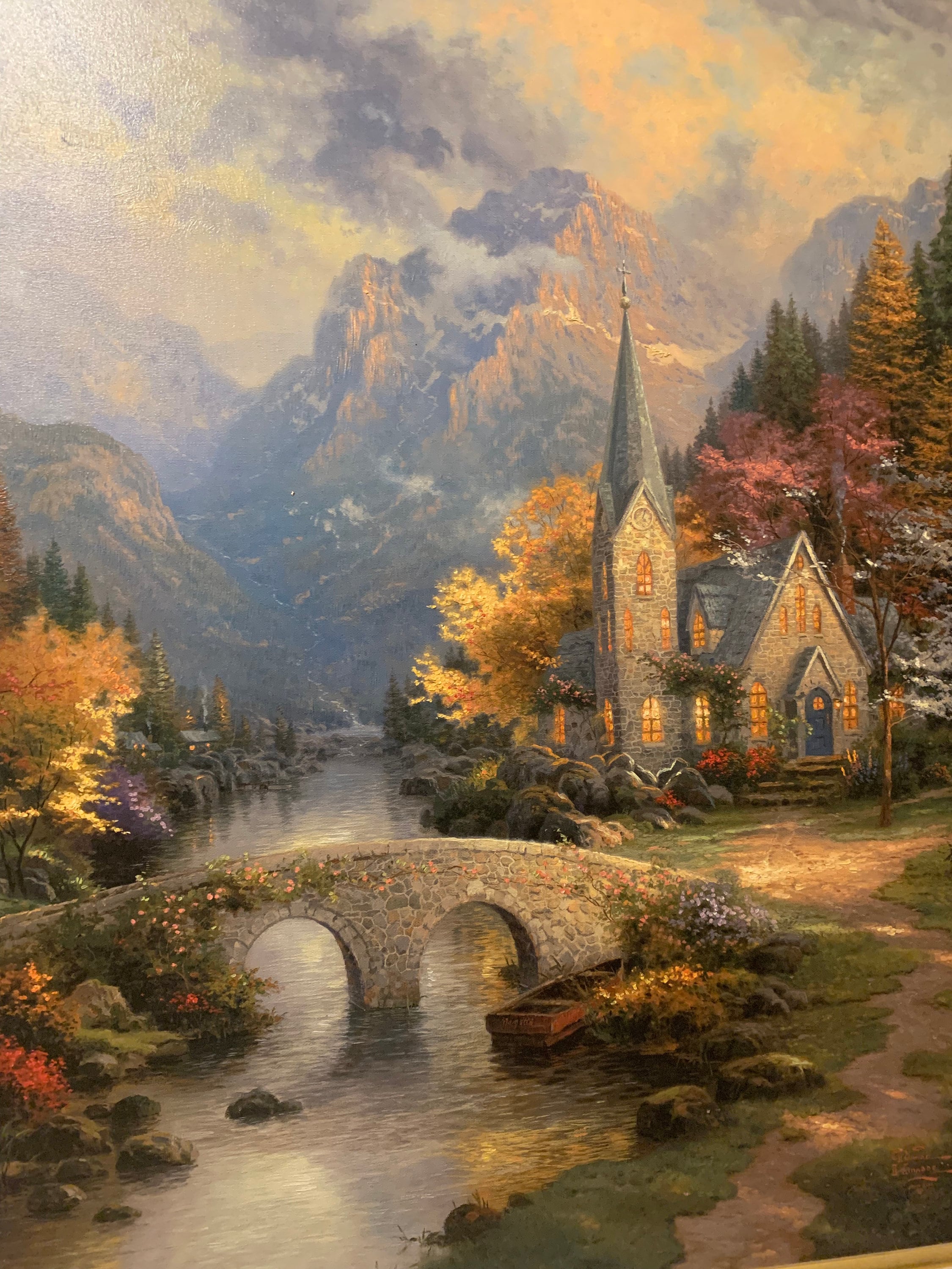 For Sale Thomas Kinkade Artwork A Studio Proof Limited Edition Canvas ...