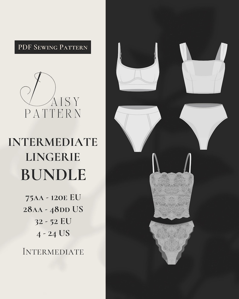 Lingerie Bundle PDF Sewing Pattern - Etsy