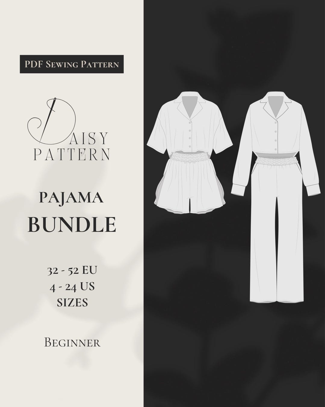 Pajama Bundle PDF Sewing Pattern - Etsy