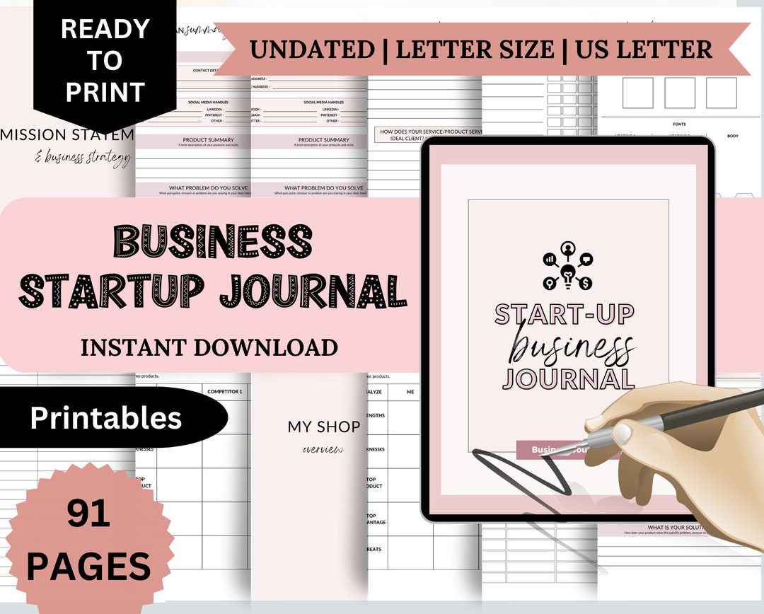 Business Startup Journal, Digital Print Business Startup Checklist ...