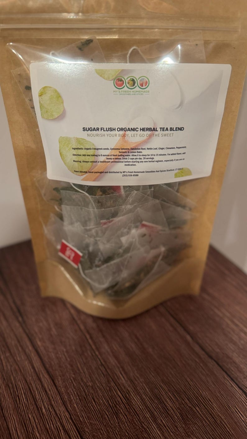Sugar Flush Detox Organic Hand-blended Herbal Tea Blend. - Etsy
