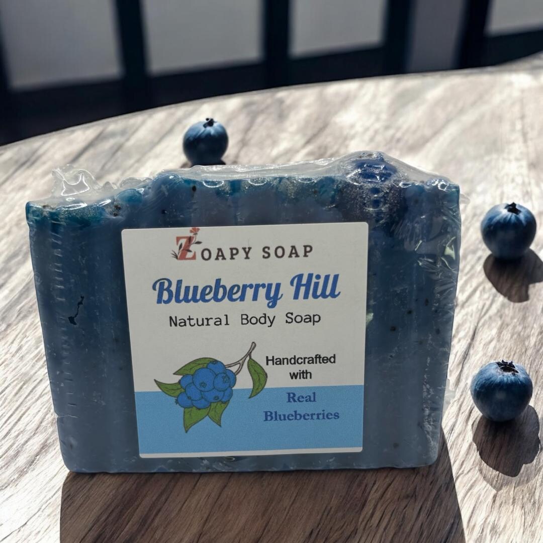 Blueberry Hill - Artisan Soap Bar - Made With Real Blueberries - Etsy
