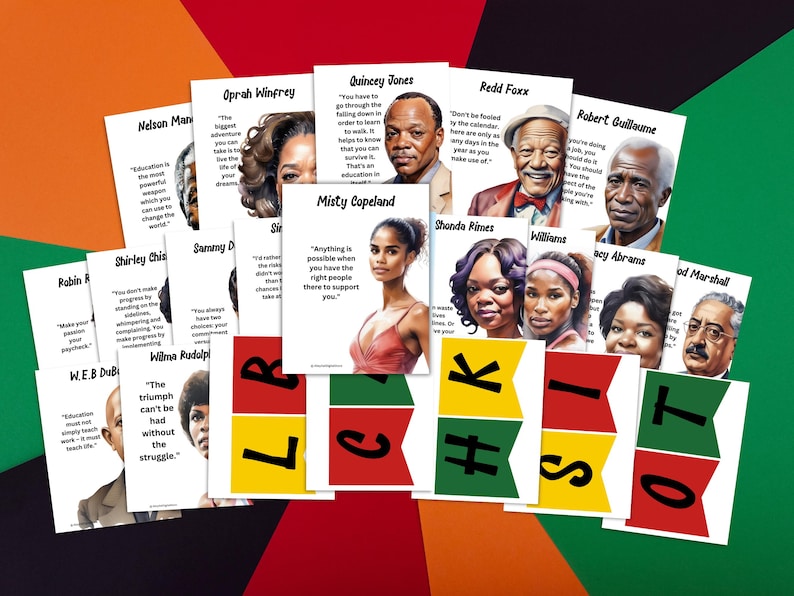 Black History Posters, Bulletin Board Display, Black History Decor ...