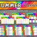 Printable Editable SUMMER 2024 Planner Bundle, Summer Calendar, Summer ...