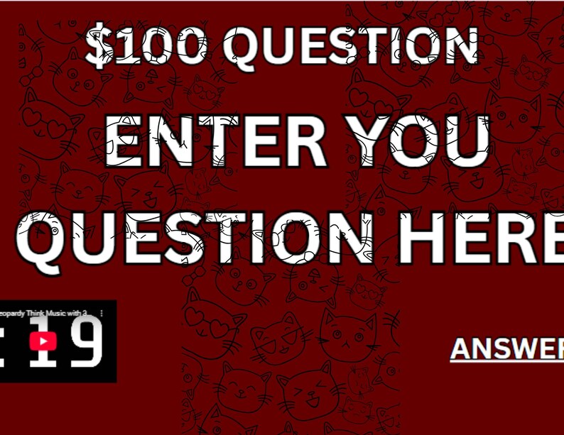 Editable Trivia Game Template | Canva Game Board With 6 Categories ...