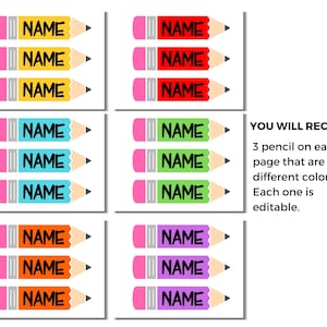 Editable Name Tag Template, Back to School Instant Edit & Download ...