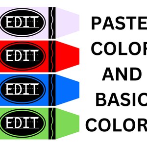 Crayon Name Tags, Crayon Desk Plate, Student Desk Plates, Printable ...