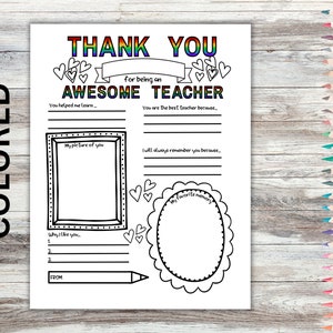 Teacher Appreciation Gift, Printable Teacher Appreciation Week Gift ...