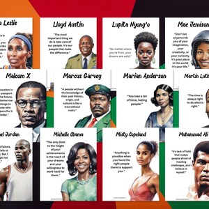 Black History Posters, Bulletin Board Display, Black History Decor ...