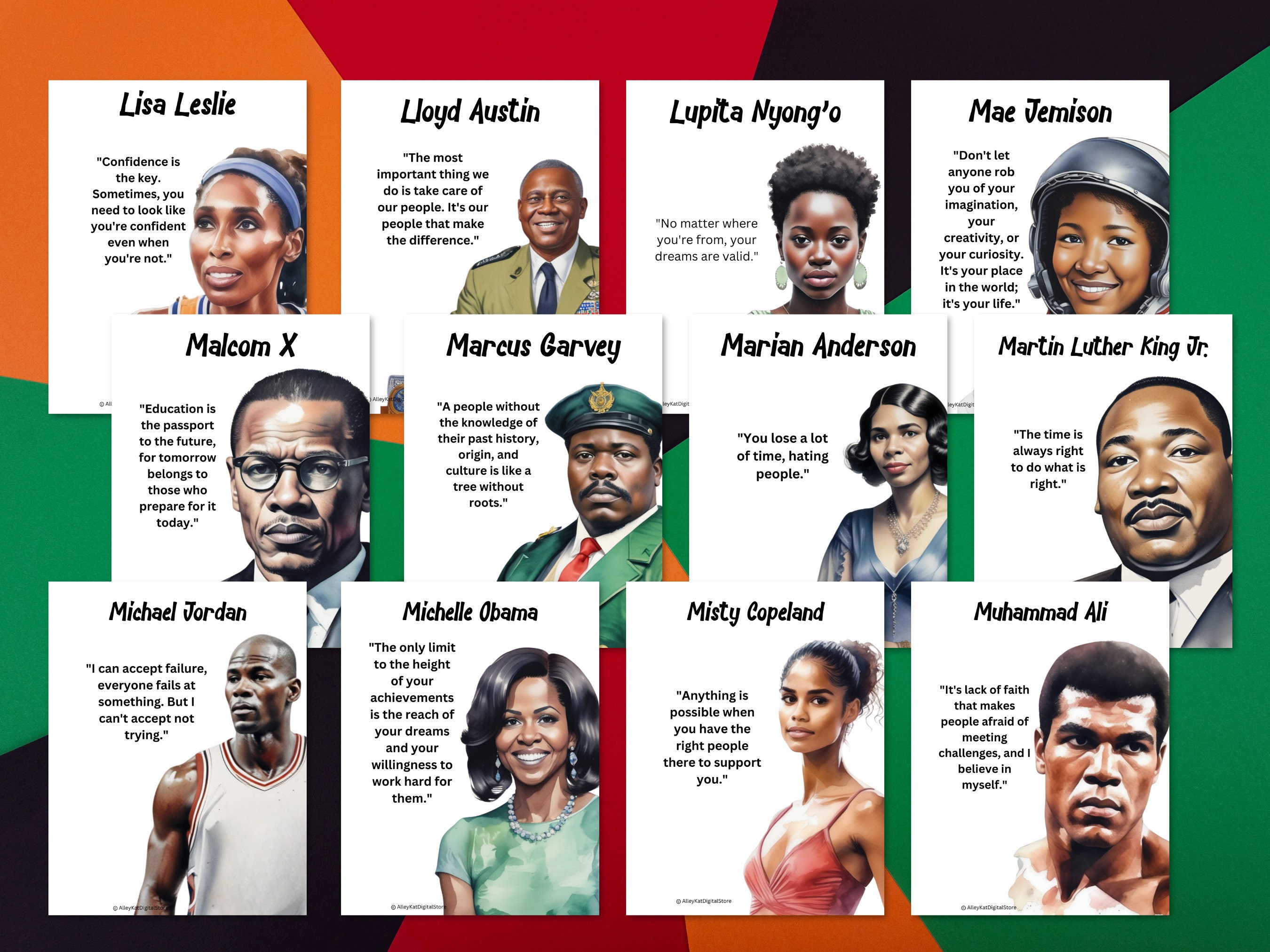 Black History Posters, Bulletin Board Display, Black History Decor ...